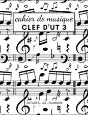 Cahier de musique clef d'Ut 3: 110 pages de 12 portées pour violon alto ...