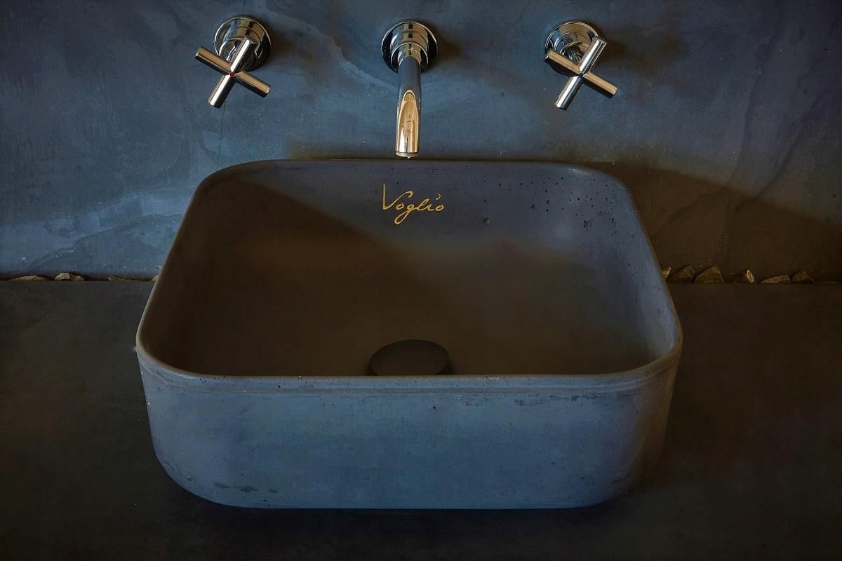 Umywalka Voglio Z Betonu 39x39 Czarna V14 - Opinie i ceny na Ceneo.pl