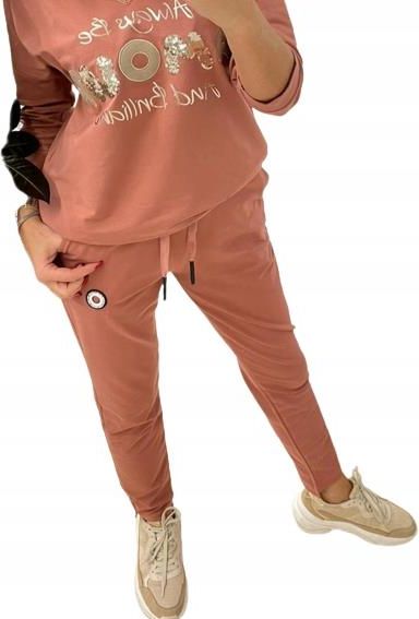 Megi Collection Megi Spodnie Dresowe Z Kółeczkiem Ceglane S/M - Ceny i ...