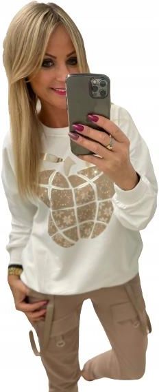 Megi Collection Megi Bluzka Bawełniana Z Ozdobnym Jabłkiem L/Xl - Ceny ...