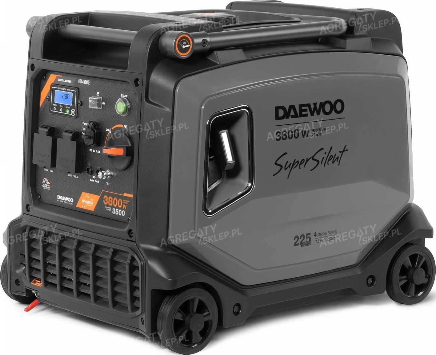 Generator prądu Agregat prądotwórczy inwertorowy 230V 1F DAEWOO GDA ...