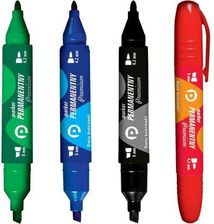 Marker Permanentny Dwustronny Czarny Okrągły/Ścięty Km502 V2 Tetis ...