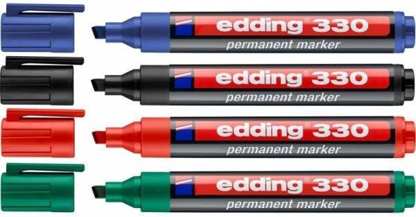 Markery Permanentne 4 Kolory 330/4S Ścięta Końcówka 1 5Mm Edding - Ceny ...