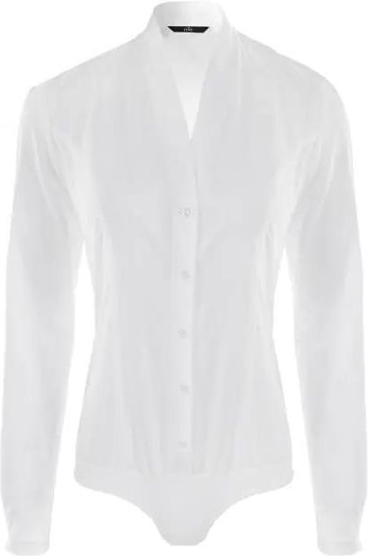 Koszula body bez kołnierzyka - biały - K52 (Kolor biały, Rozmiar XL (42 ...