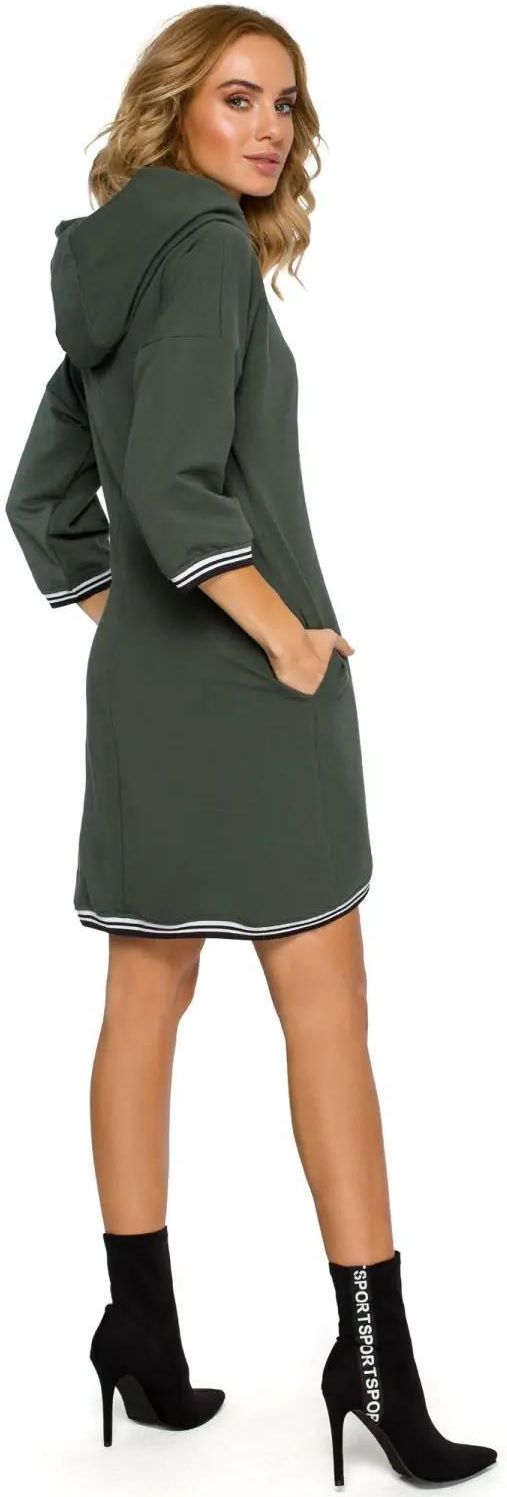 M401 Tunika z kapturem i ściągaczem - khaki (Kolor khaki, Rozmiar XXL ...