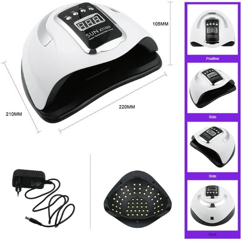 Sun X11 MAX Lampa Uv/Led do Utwardzania Lakierów Hybrydowych i Żeli, 66 ...