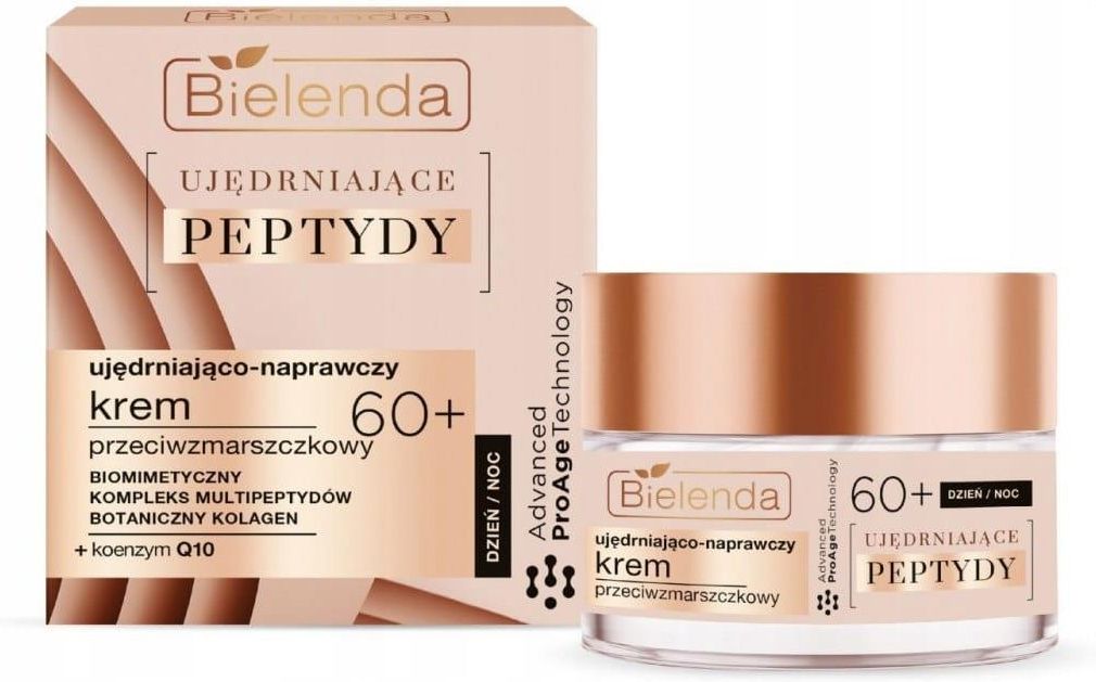 Krem do twarzy Bielenda Ujędrniające Peptydy 60+ Ujędniająco-Naprawczy Krem Przeciwzmarszczkowy ...