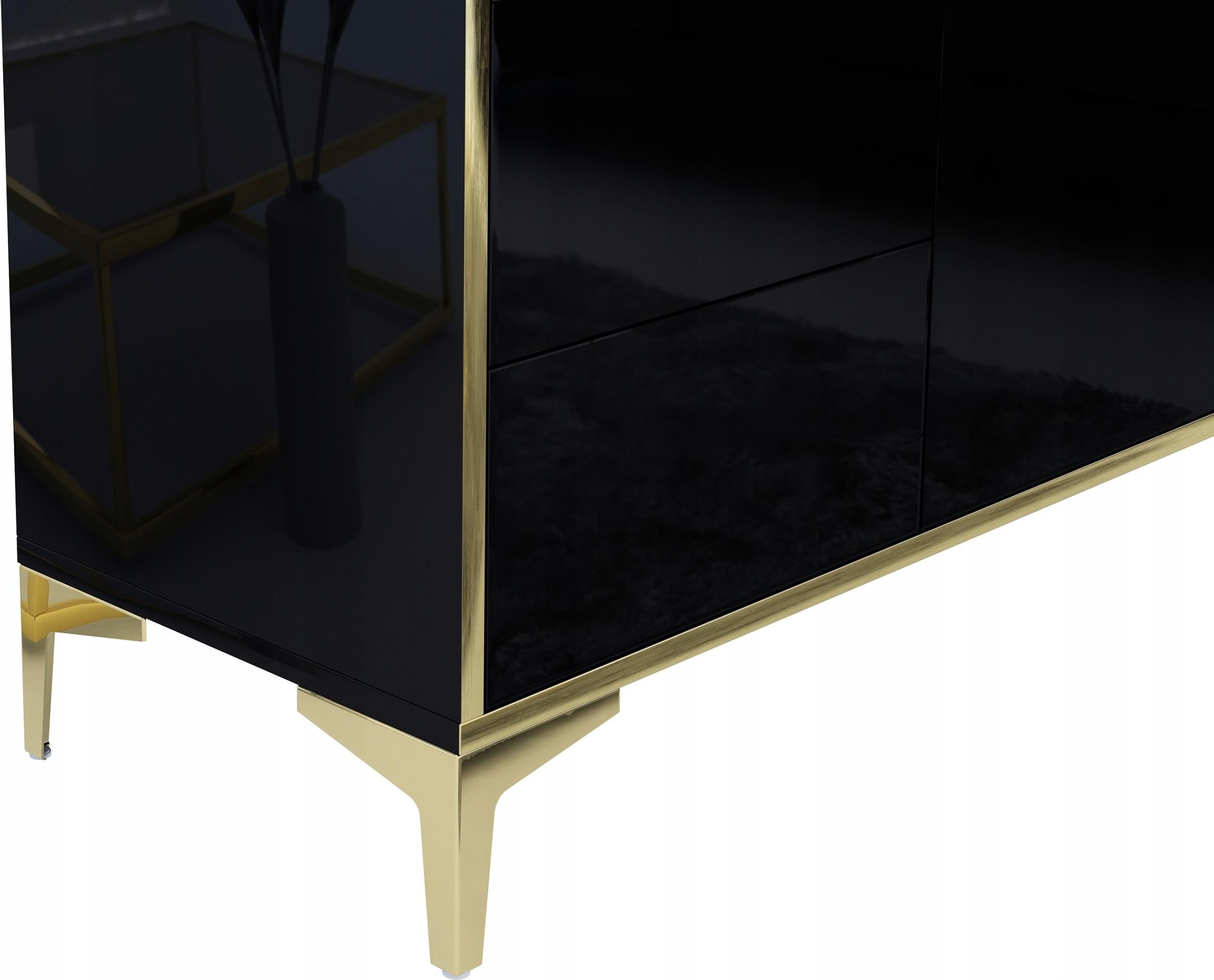 Rawo Meble Komoda Monako 118Cm Glamour Złote Nóżki Chrom 714Fa07C-0133-41Ba-8E08-60045E7805Af ...