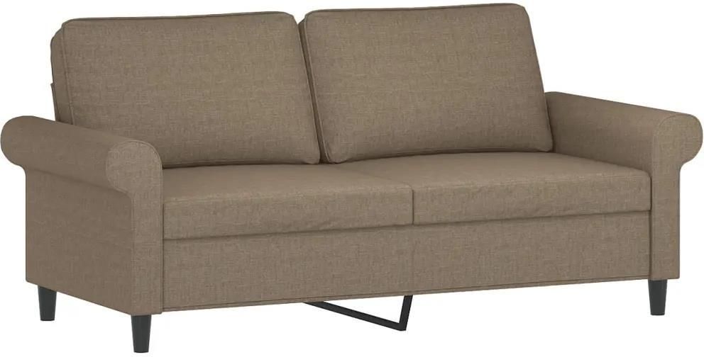 Vidaxl Sofa 2 Osobowa Kolor Taupe 140 Cm Tapicerowana Tkaniną 13452 ...
