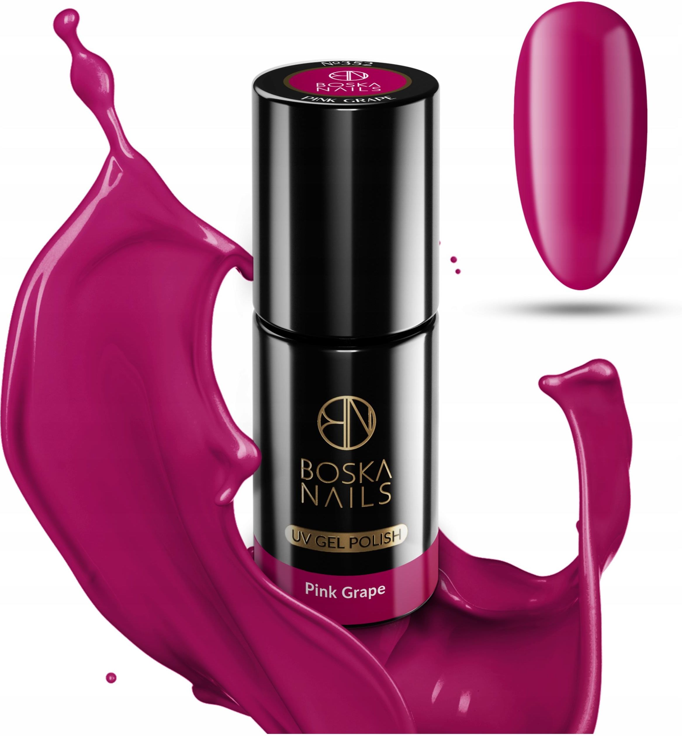 Boska Nails Lakier hybrydowy 6ml Pink Grape 352 - Opinie i ceny na Ceneo.pl