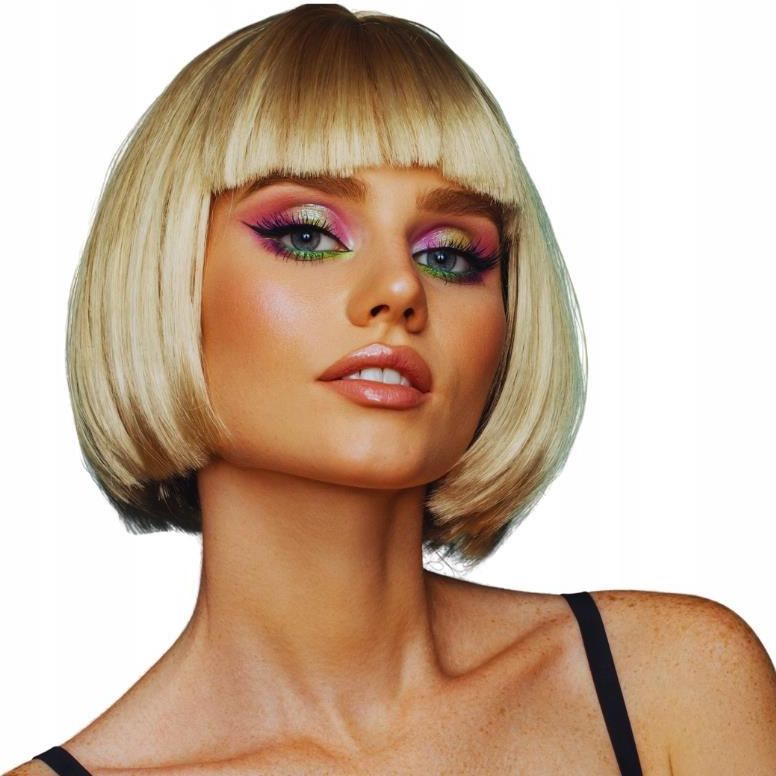 Bravissimo Blond Peruka Retro Lata 20-30 Bob Włosy Syntetyczne - Ceny i opinie - Ceneo.pl