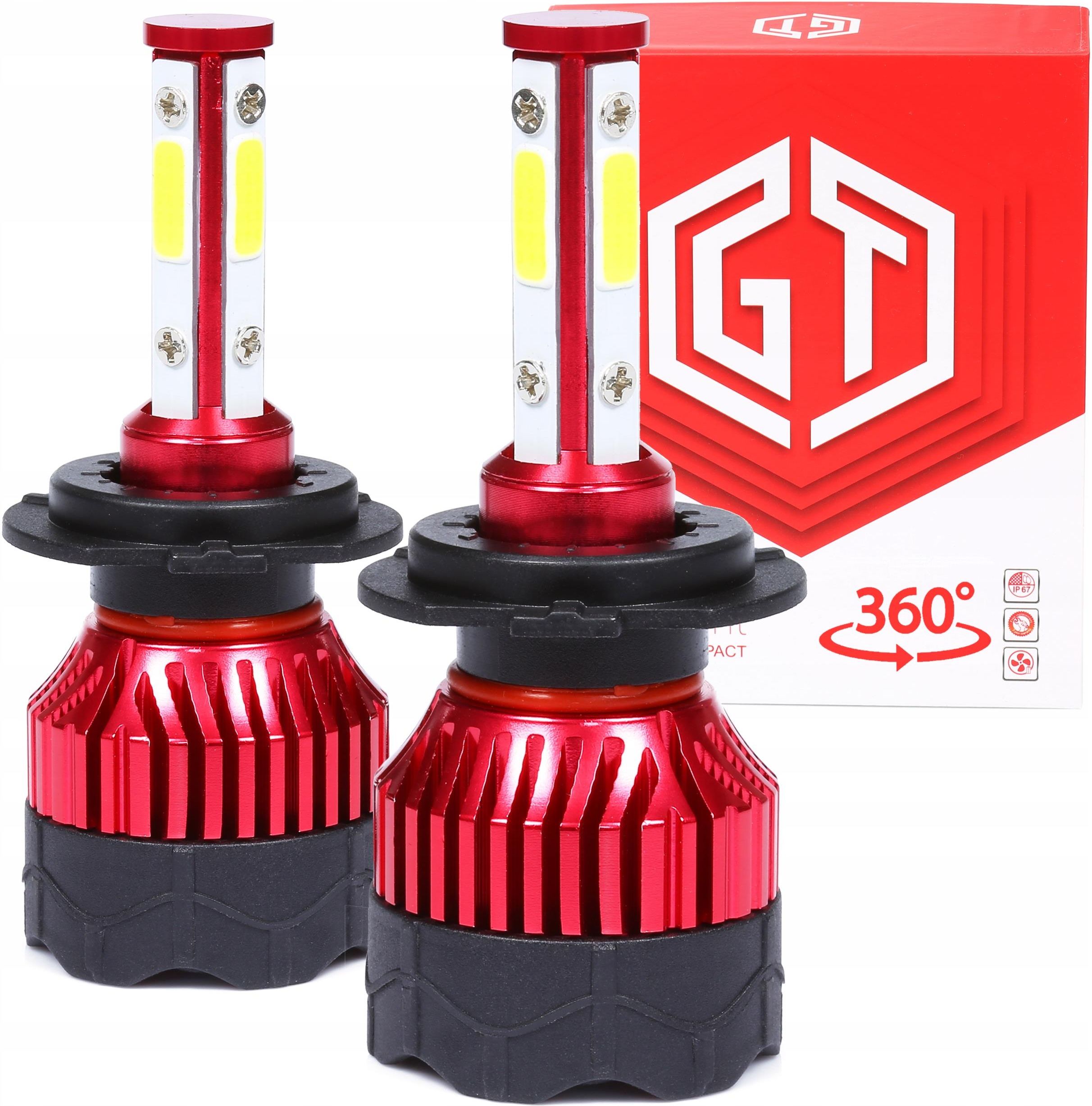 Interlook Żarówki Led H7 Gt Cob 360 300% 4Stronne 20000Lm - opinie i ...