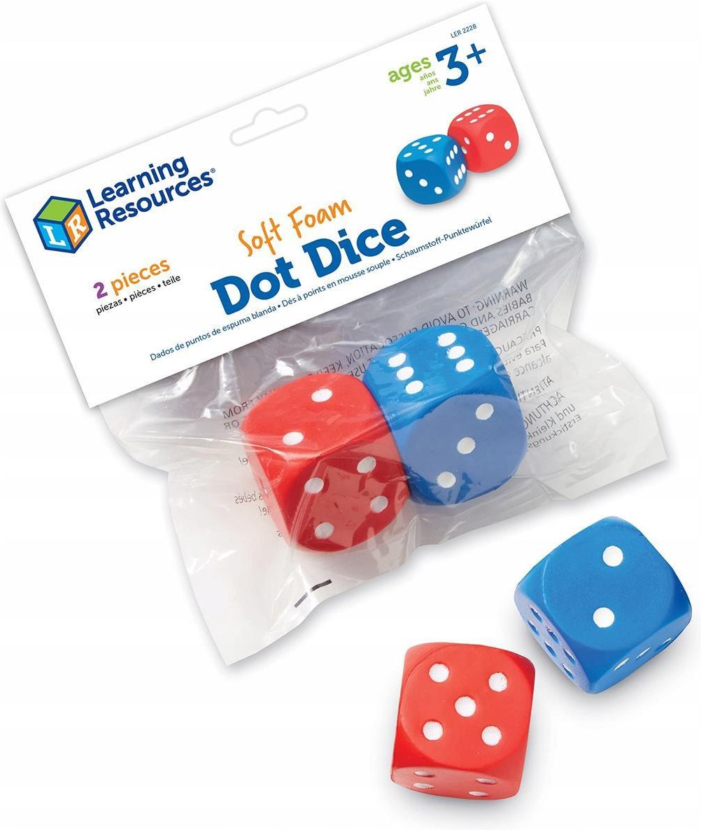 Learning Resources Foam Dot Dice 4cm (LER2228) - Ceny i opinie - Ceneo.pl