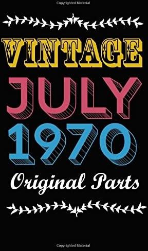 Vintage July 1970 'Original Part': Funny Retro Journal for Women and ...