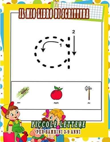 Il Mio Libro Di Scrittura Piccole Lettere Per Bambini 3-9 Anni: Libro ...