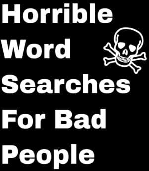 Horrible Word Searches For Bad People - Literatura obcojęzyczna - Ceny ...