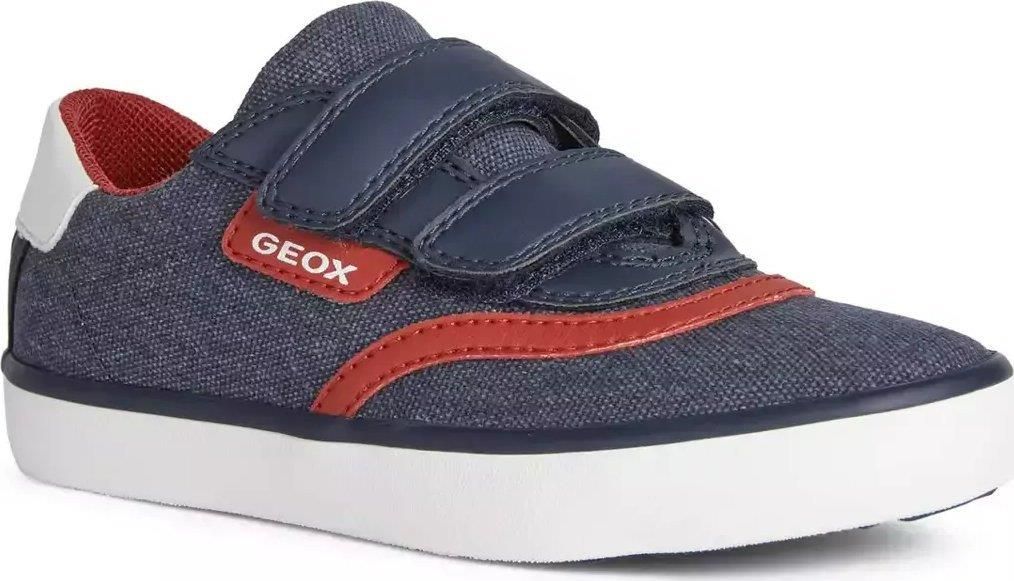 Geox Sneakersy GEOX J255CA chłopięce granatowy membrana RESPIRA rzepy ...