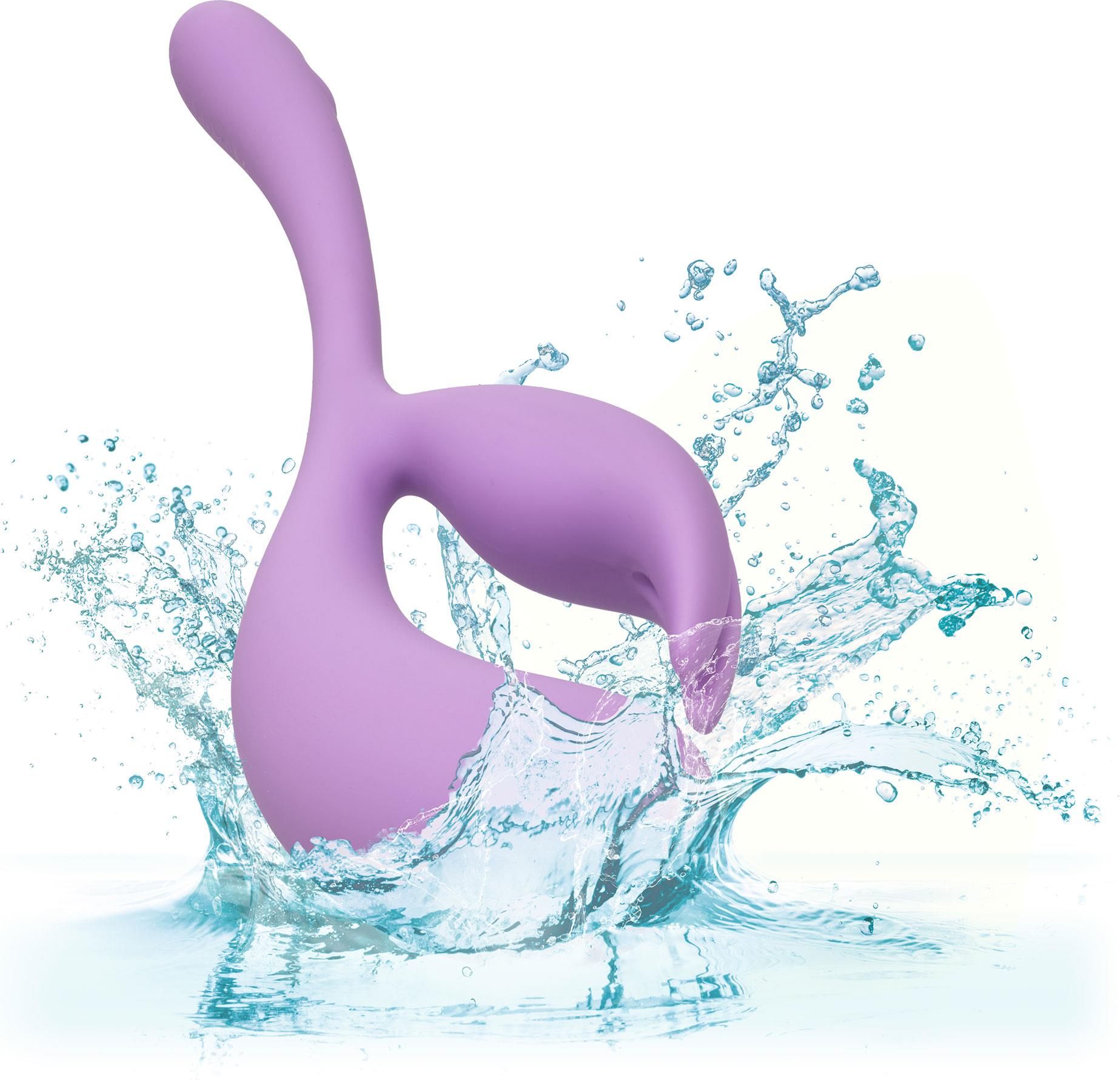 Calexotics Elle Liquid Silicone Dual Flicker Purple (SCA14682) - Ceneo.pl