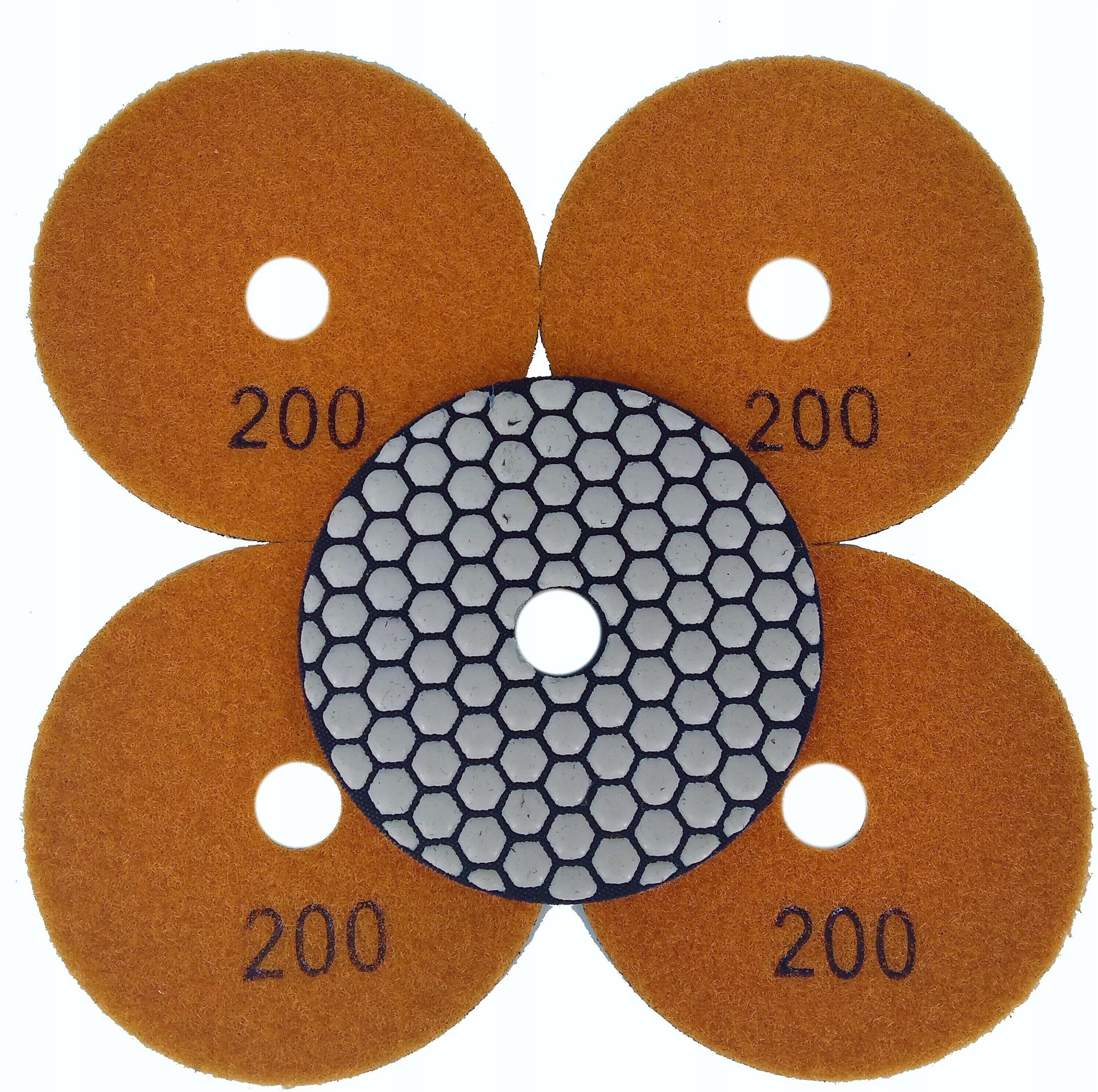 Tarcza tnąca Dianormet Rzepy Do Polerowania Płytek Gresu #200 5Szt ...