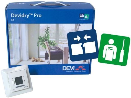 Ogrzewanie podłogowe Zestaw DEVI Dry Pro Kit ( 19911006 ) - Opinie i ceny na Ceneo.pl