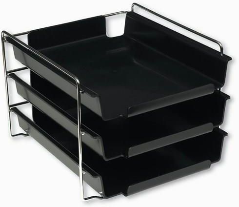 Bantex Vision Letter Trays Cash Amp Carry 3 Pack Black (100400407 ...