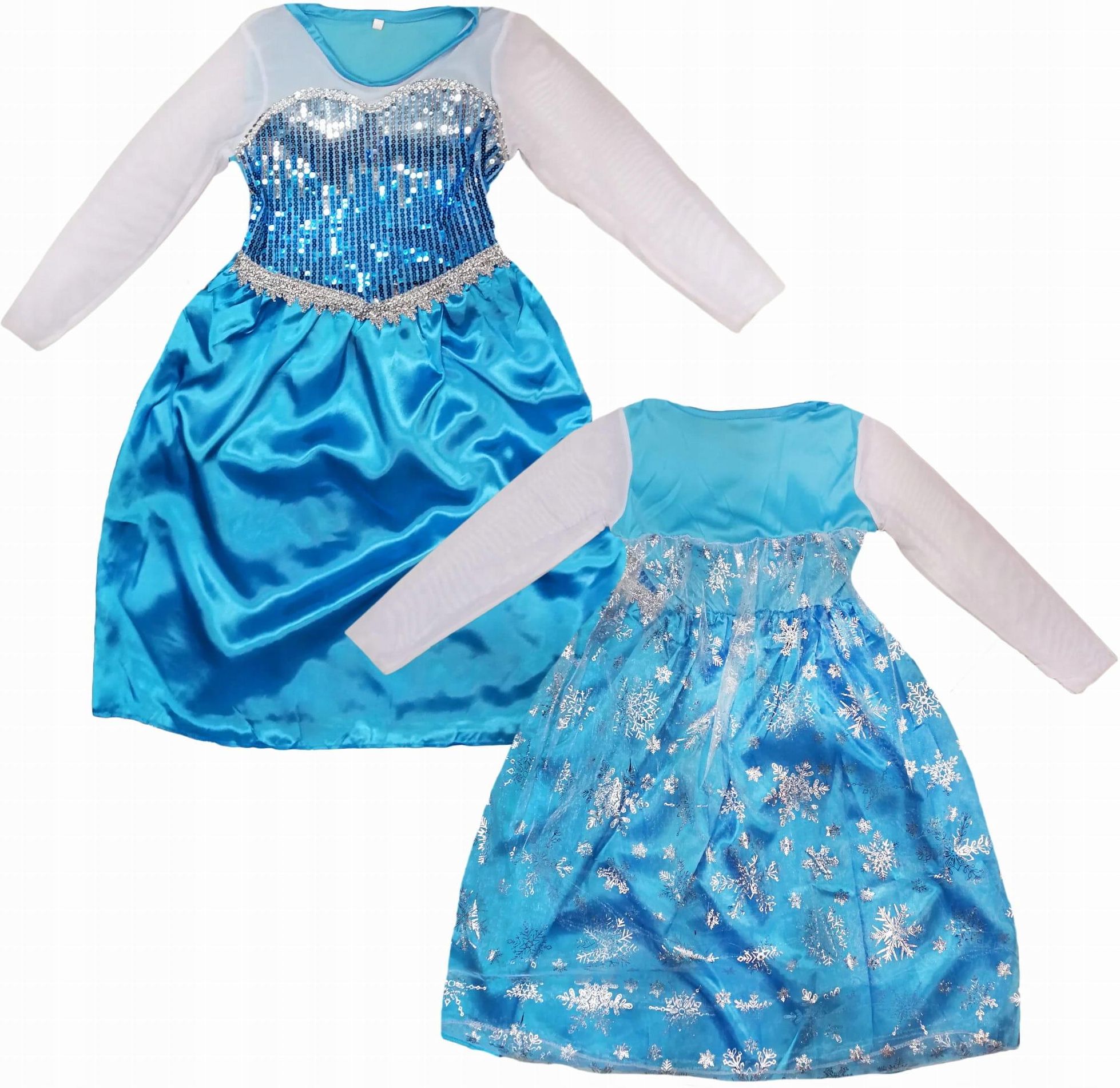 L Strój Przebranie Elza Elsa Zestaw 122/128 - Ceny i opinie - Ceneo.pl