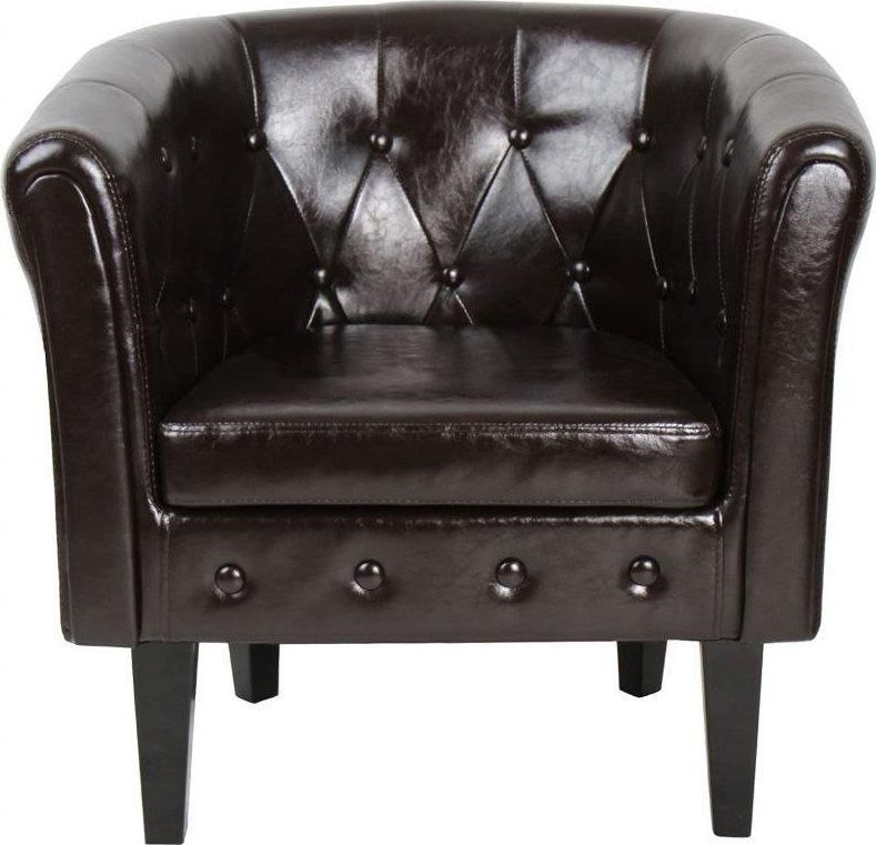 Miadomodo Fotel Chesterfield 58X71 70 Cm Brązowy 11862479 - Opinie i ...