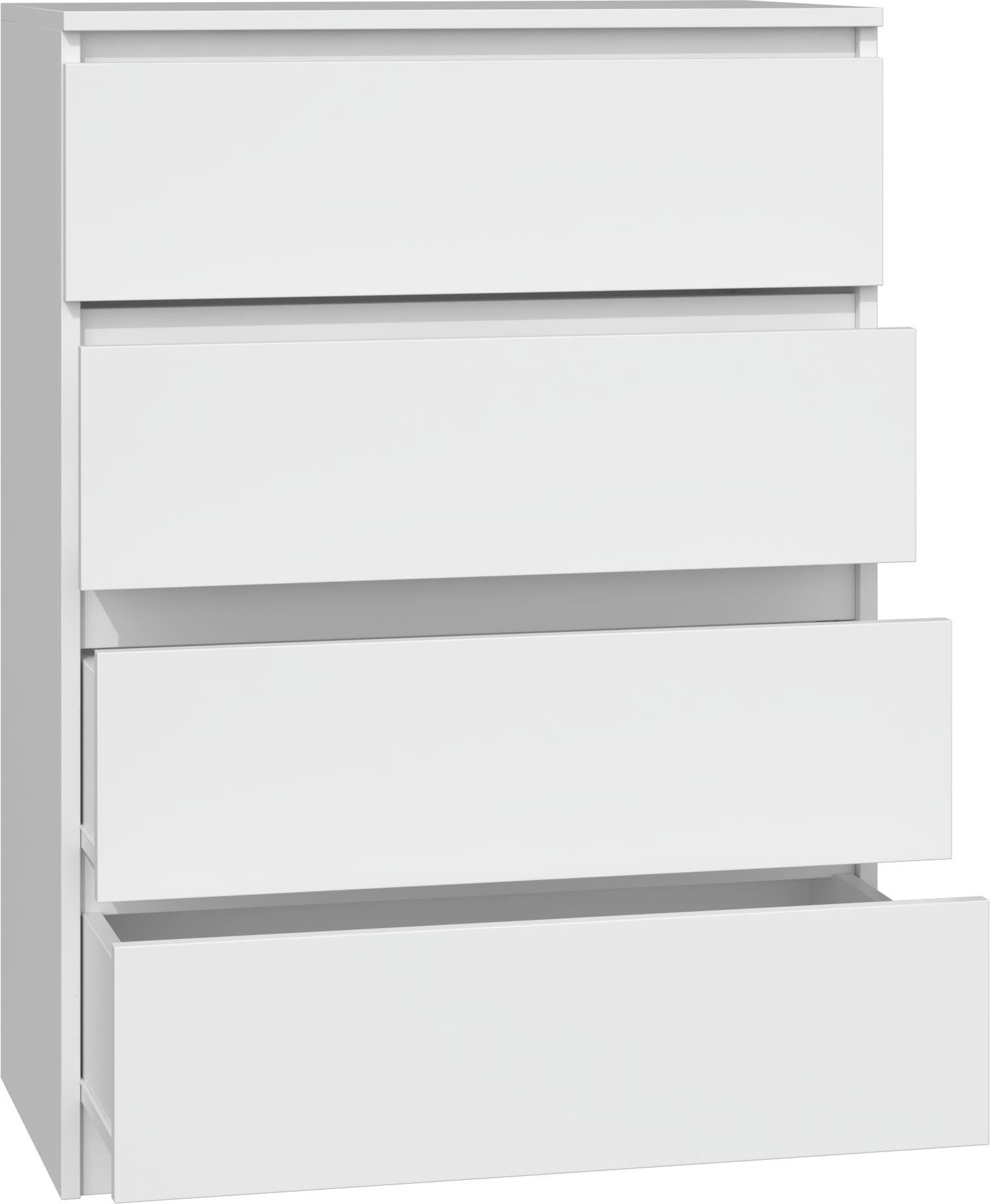 Topeshop Duża Komoda 4 Szuflady Szafka Malwa M4 Biała E877E0C4-276B ...