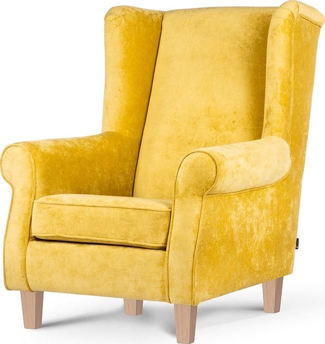 Konsimo Fotel Miles Żółty Do Salonu Wypoczynkowy 7547634 - Opinie i ...