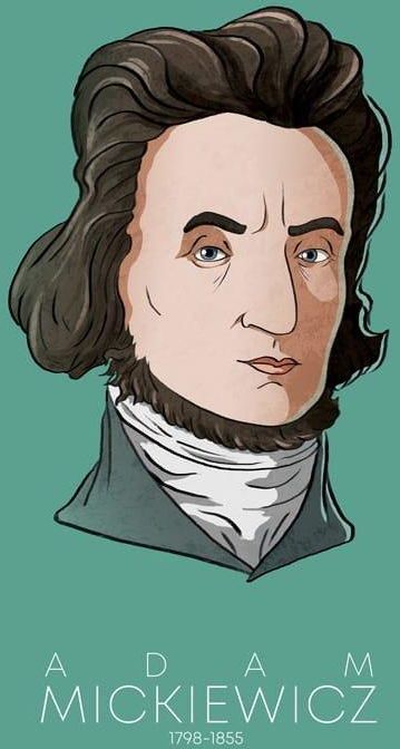 Adam Mickiewicz Plakat 21X29,7 Cm (Format A4) - Opinie i atrakcyjne ...
