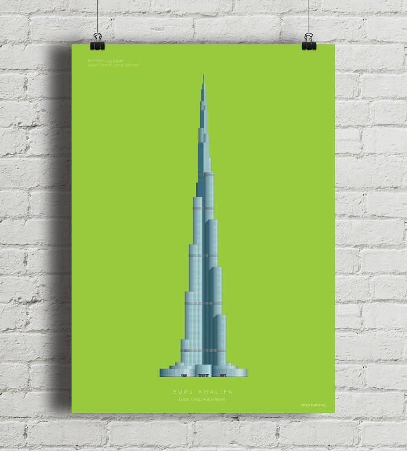Burj Khalifa Plakat 61X91 Cm - Opinie i atrakcyjne ceny na Ceneo.pl