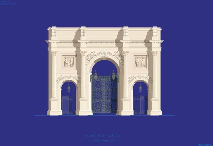 Marble Arch Plakat 21X29,7 Cm (Format A4) - Opinie i atrakcyjne ceny na ...