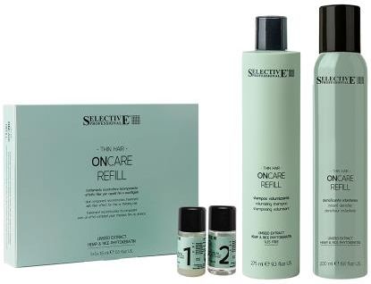 Zestaw dla kobiety Selective Oncare Refill Szampon 275 ml + Spray 200 ...
