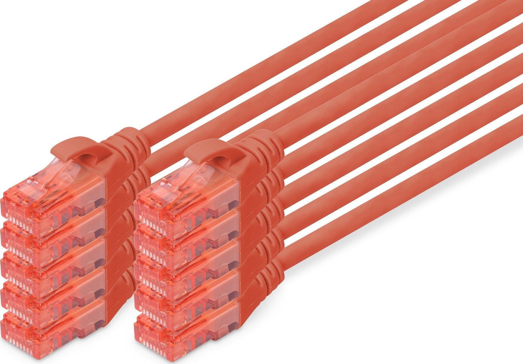 Digitus Cat 6 U/Utp Patch - Lszh, 10 sztuk 0,25M, czerwony - Opinie i ceny na Ceneo.pl