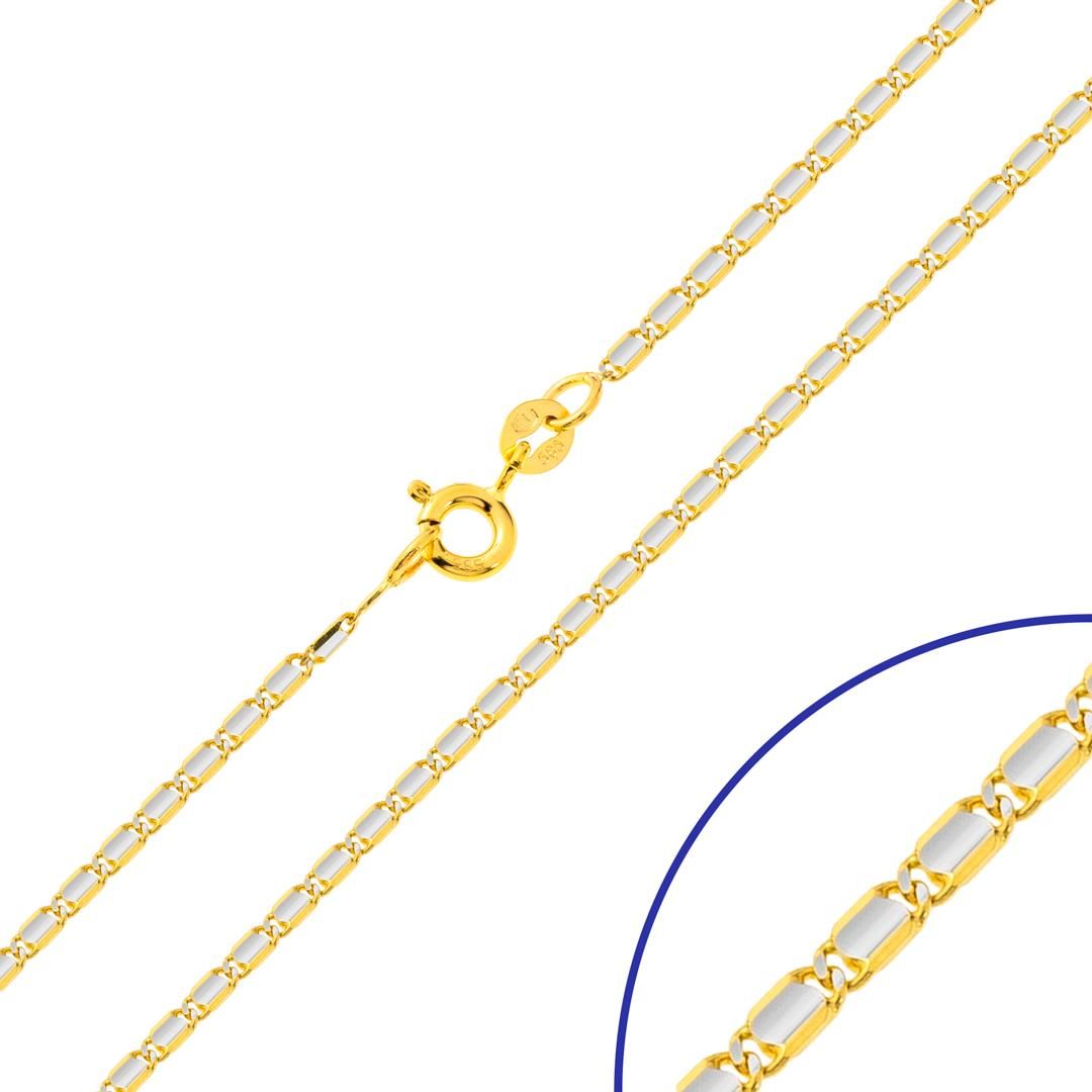 Leksus Gold& Silver Złoty łańcuszek Valentino z białym złotem 50 cm - pr. 585 - Ceny i opinie ...