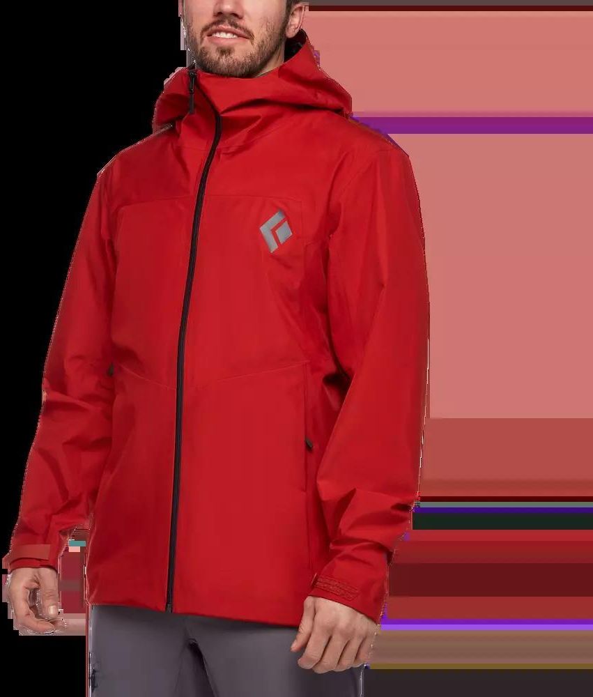Wodoszczelna Kurtka Black Diamond LIQUID POINT SHELL M - Red Rock ...