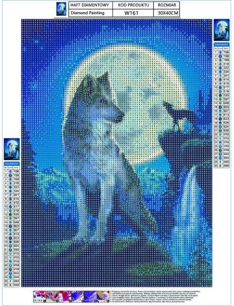 Dk Haft Diamentowy Obraz Mozaika Diamentowa Diamond Painting Wilk 30X40Cm (KEC1_W161) - Ceny i ...