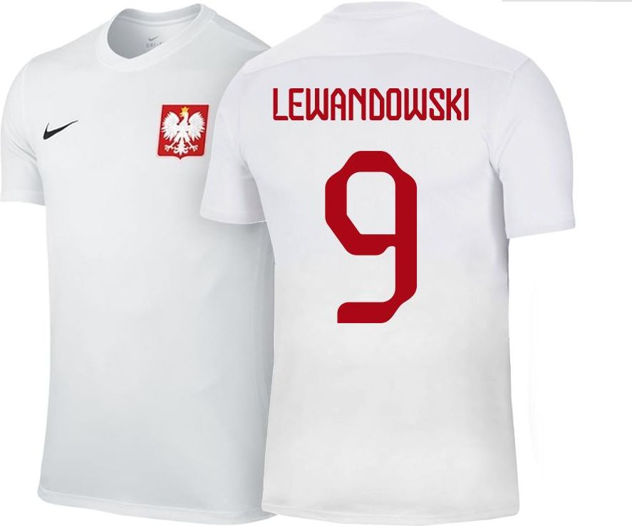 NIKE Koszulka Dziecięca Polska TWÓJ NAPIS LEWANDOWSKI 9 - Ceny i opinie ...