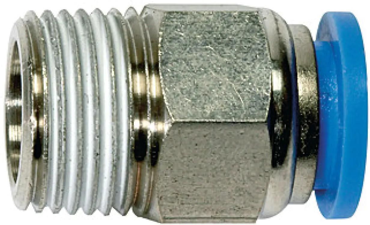 Pneumat System Złączka Wtykowa Prosta Mosiężna Niklowana Do Węża 4 ...