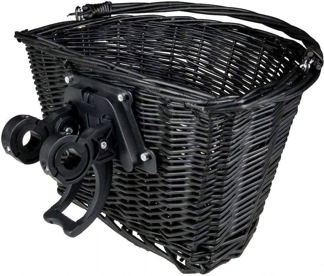 Manseri Kosz Na Rower Wiklinowy Click Klik Koszyk Czarny - Ceny i ...