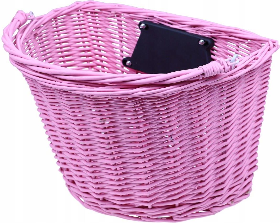 Manseri Kosz Na Rower Wiklinowy Click Klik Koszyk Różowy - Ceny i ...