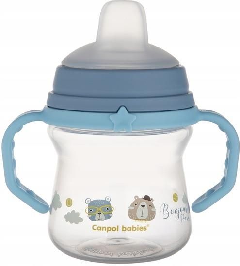 Canpol babies kubek z silikonowym ustnikiem FIRST CUP Niebieski (56/612_BLU) - Ceny i opinie ...