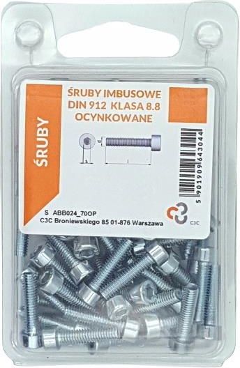 C3C Śruba Imbusowa M4x16 Din 912 Kl 8.8 Ocynk 70szt. - Opinie i ceny na Ceneo.pl