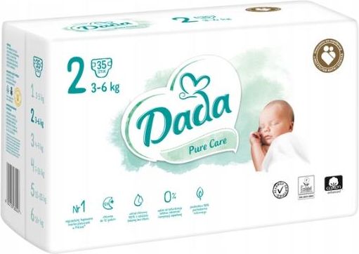 Dada Pieluszki Pure Care 2 Mini 35Szt. , Ilość w opakowaniu 35 - Ceneo.pl