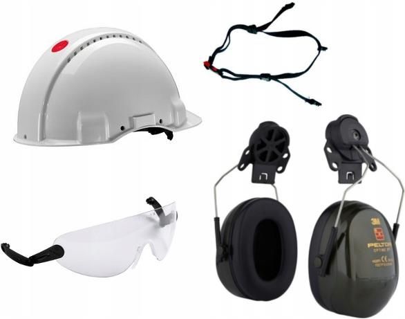 3M Kask Hełm Ochronny G3000 Peltor Optime Zestaw - Ceny i opinie - Ceneo.pl