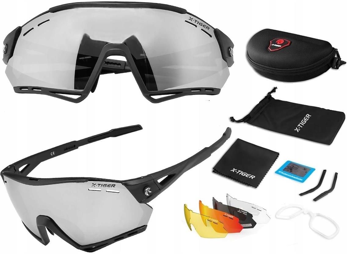 X-Tiger Okulary Polaryzacyjne Sportowe Rowerowe 5 Szkieł HOPKI - Ceny i ...