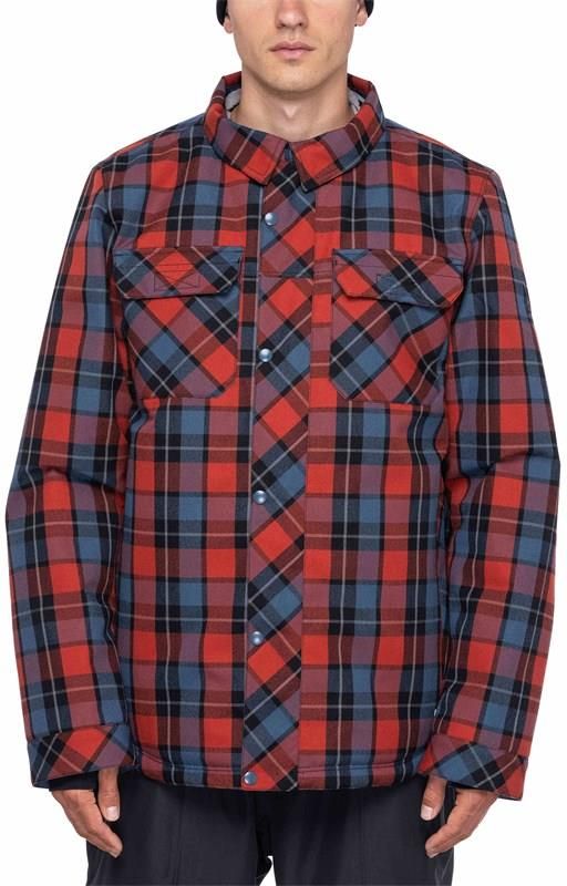686 Mns Woodland Insulated Jacket Brick Red Plaid - Ceny i opinie ...