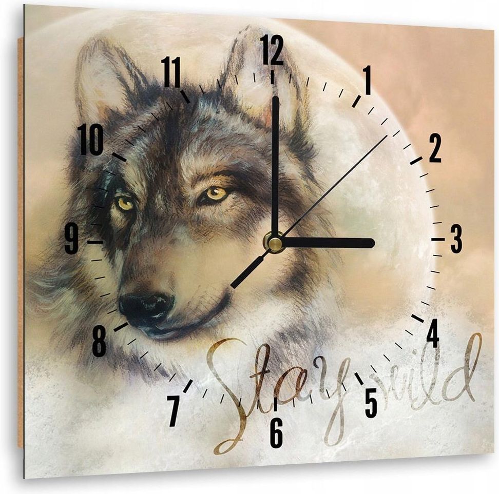 Caro Obraz Z Zegarem 60X60 Stay Wild (ZGR1TYKM_31317SS) - Opinie i ...
