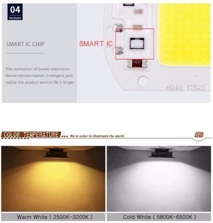 Dioda LED, moduł COB 50W/230V biała neutralna + pasta - Opinie i ...