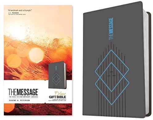 The Message Deluxe Gift Bible (Leather-Look, Charcoal Ascension and ...